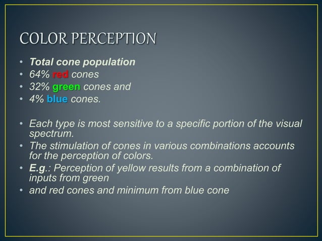 color vision.ppt | Eye and Vision Conditions | Diseases and Conditions