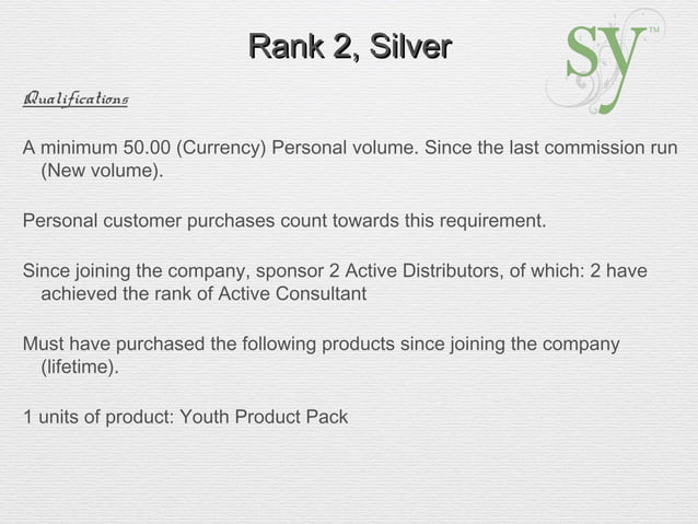 Updated Simply Young Compensation Plan | PPT | Business Accounting ...