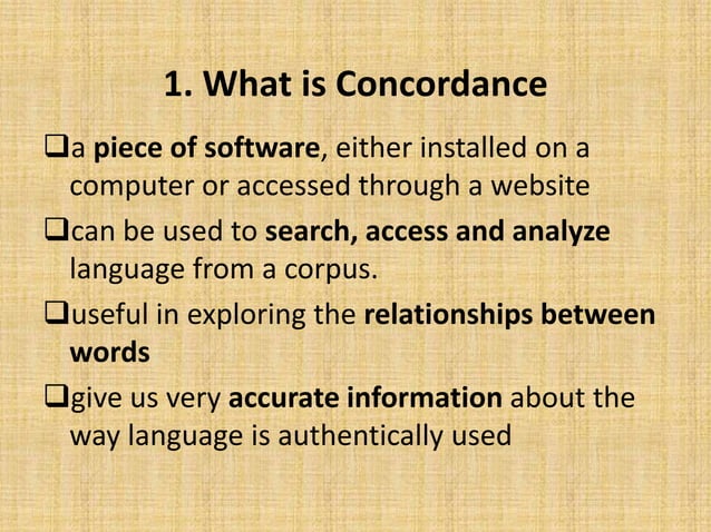 Updated concordancer | PPTX