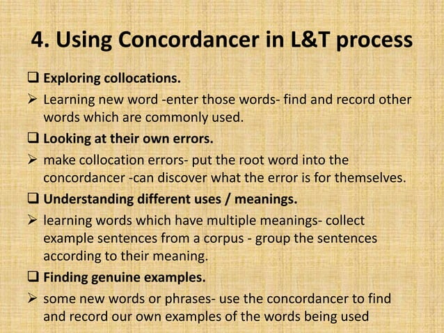 Updated concordancer | PPT