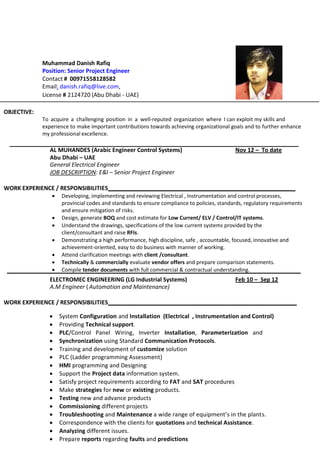 Muhammad Danish Rafiq | PDF | Civil Engineering Industry | Industries