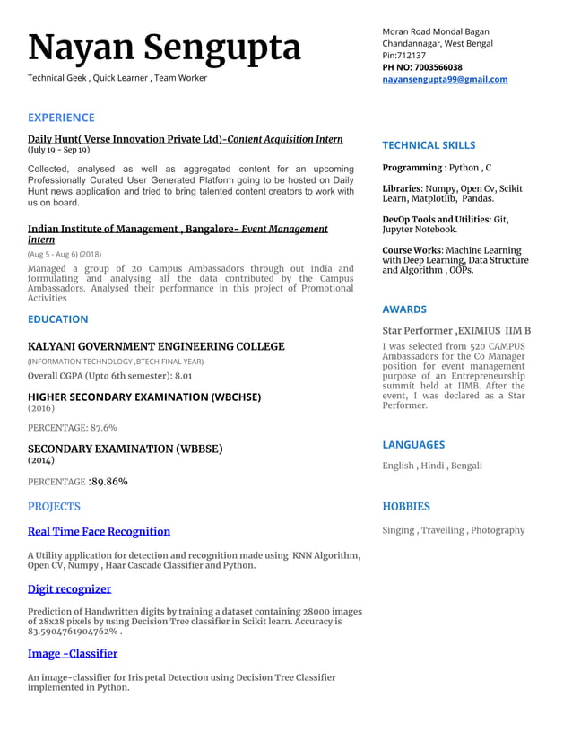 My Resume | PDF | Computing | Technology & Computing