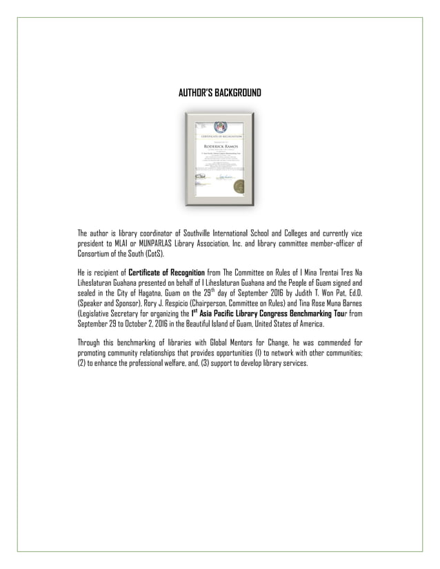 Ramos, Roderick and cv as of February 23, 2017 | PDF | Professional ...