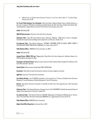 Ramos, Roderick and cv as of February 23, 2017 | PDF | Professional ...