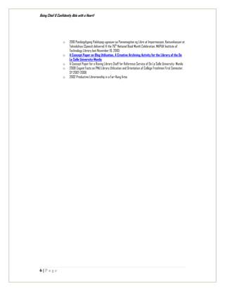 Ramos, Roderick and cv as of February 23, 2017 | PDF | Professional ...