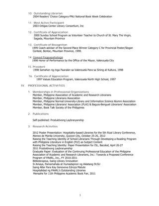 Updated cv of roderick ramos | PDF