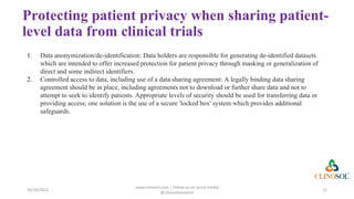 Data Privacy and Security in Clinical Trials: Safeguarding Patient ...