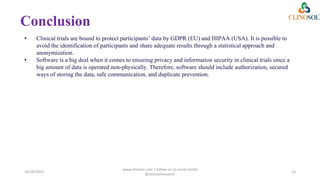 Data Privacy and Security in Clinical Trials: Safeguarding Patient ...