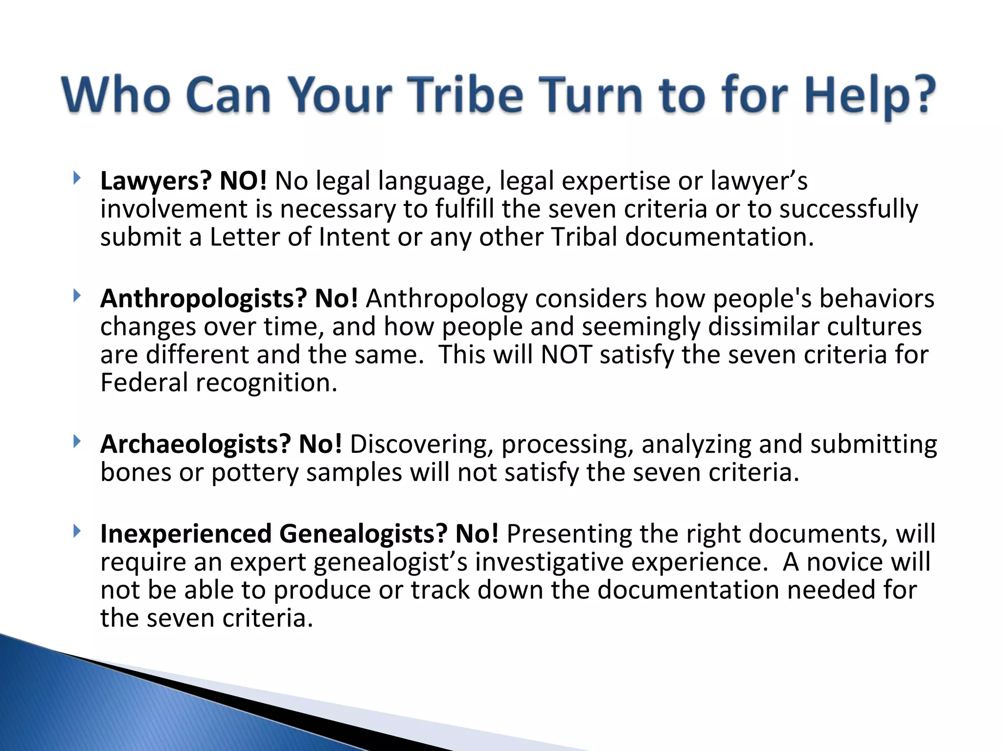 Updated design federal recognition of tribes 6.19.12