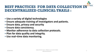 Best Practices for Data Collection and Management in Clinical Trials | PPT