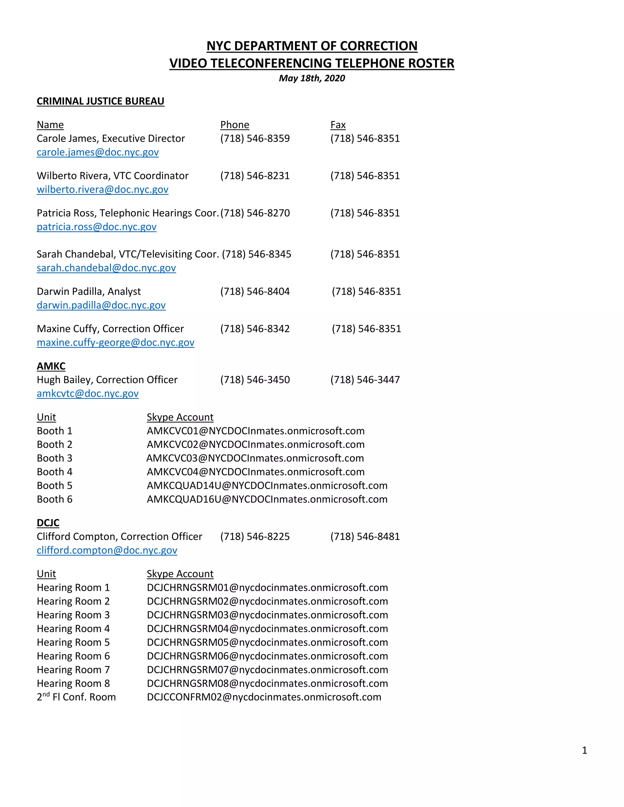 NYC Department of Corrections | PDF