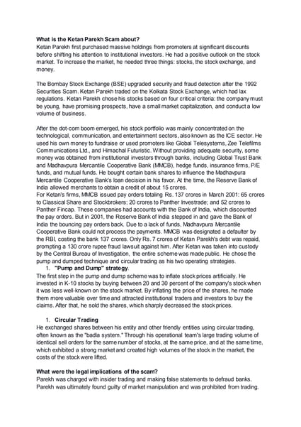 [UPDATED] Do You Know the Real Story Behind the Ketan Parekh Scam.docx