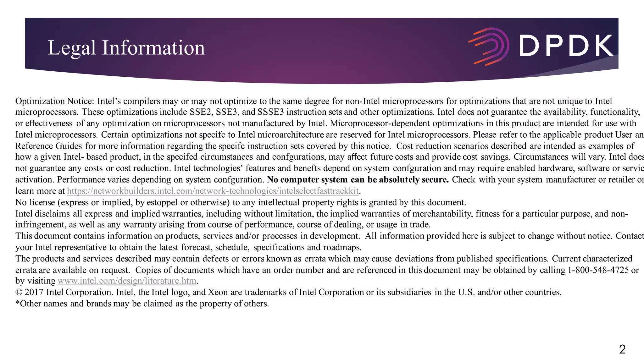 LF_DPDK17_DPDK's best kept secret – Micro-benchmark performance tests | PDF