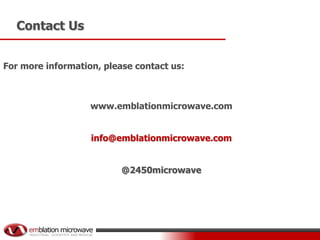 Emblation Microwave | PPTX | Medical Health