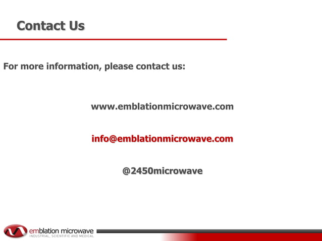 Emblation Microwave | PPTX | Medical Health