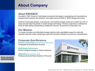 Enhance Technology Corporate PPT | PPT