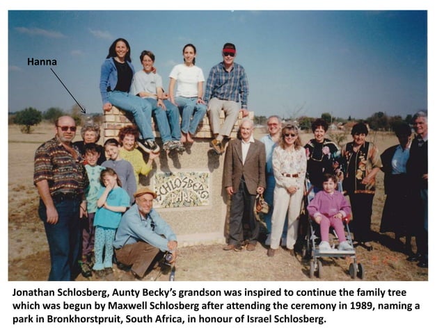 Presentation for Reunion of the descendants of Israel Schlosberg & his ...