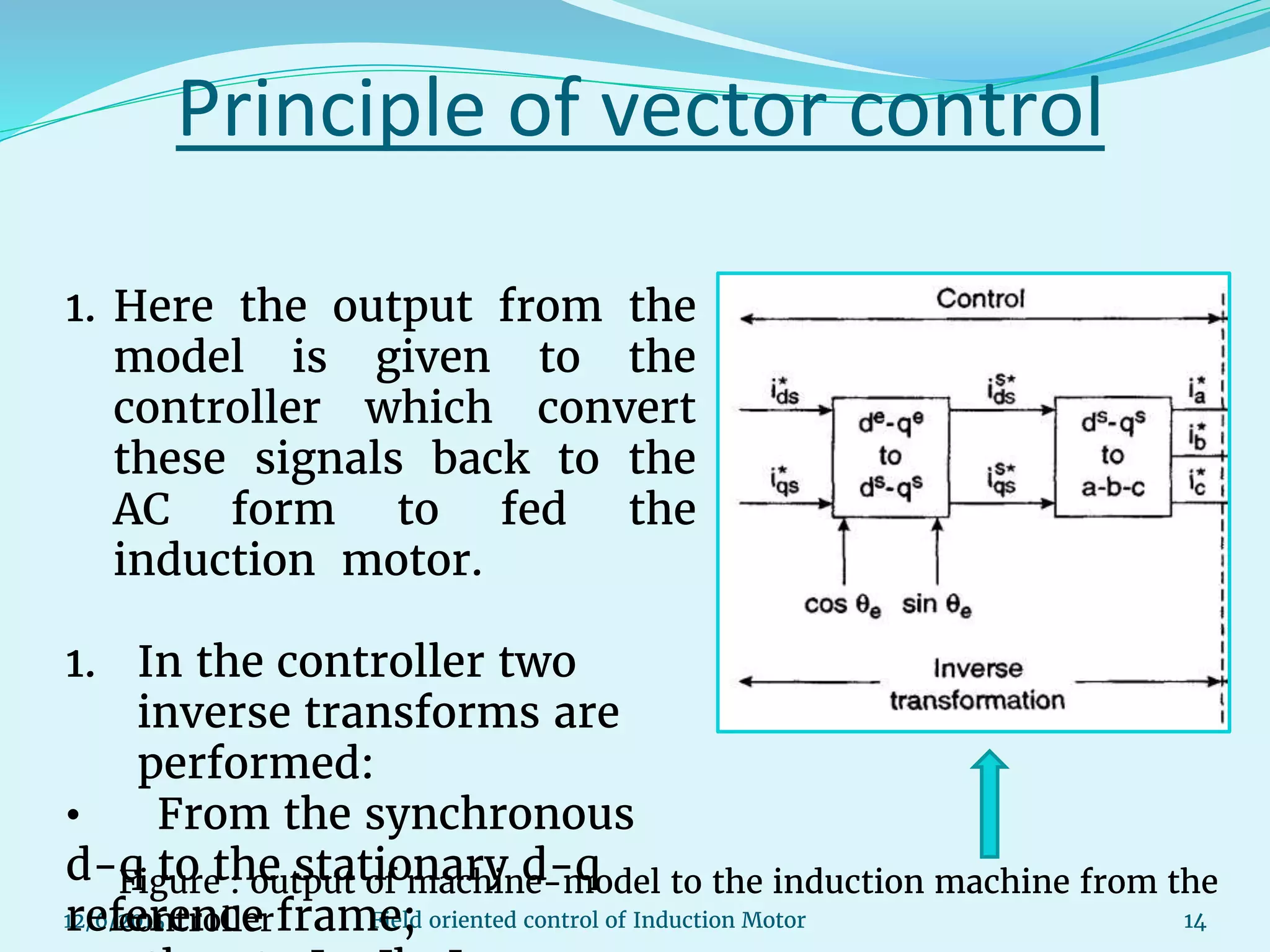 Updated Field Oriented Control Of Induction Motorpptx