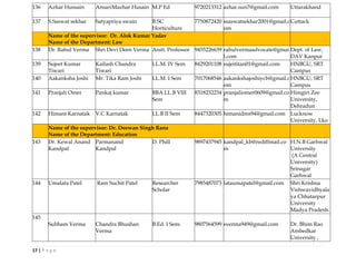 Updated final list of iic hnbgu online interhsip program 2021 | PPT