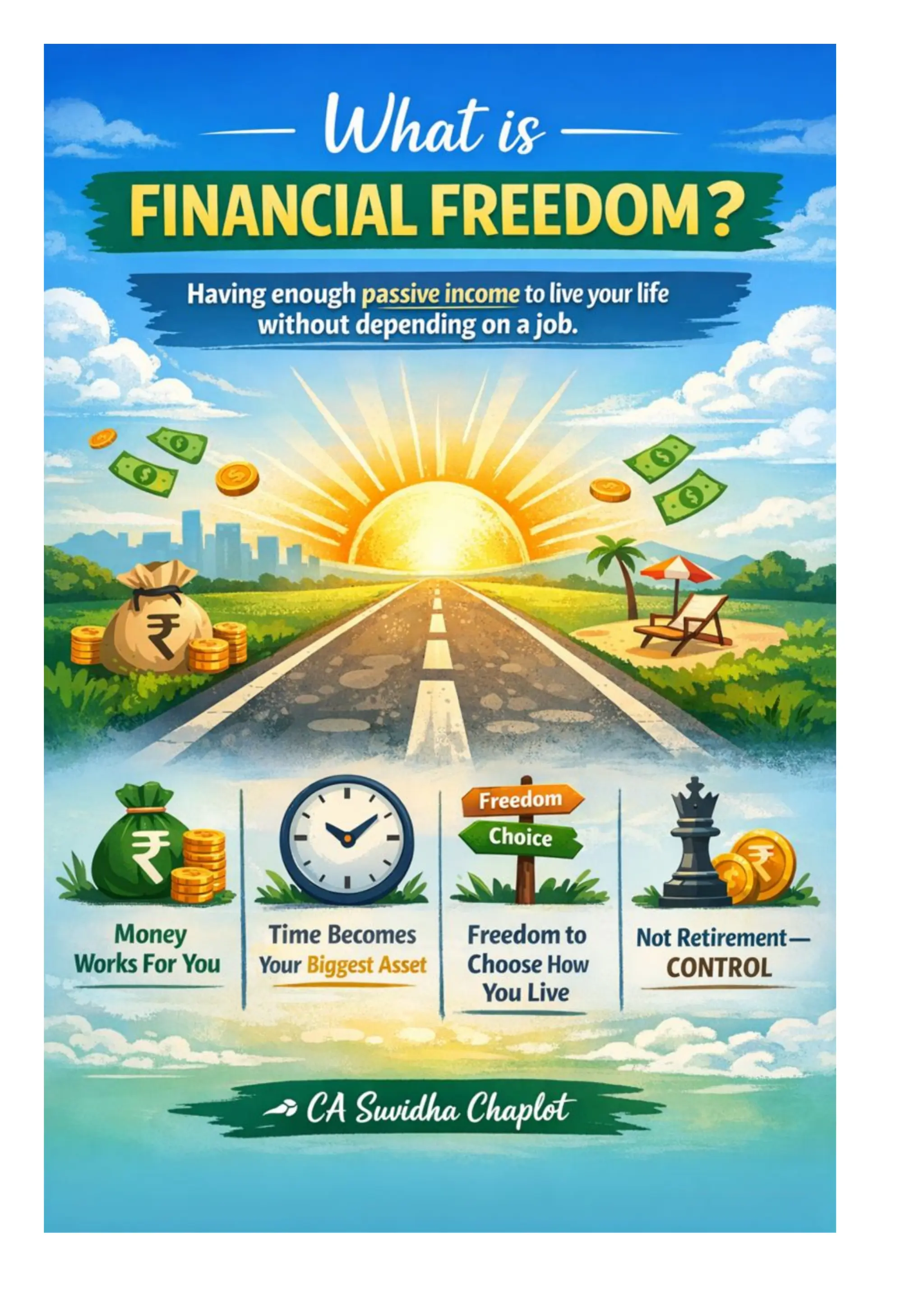 Updated_Financial_Freedom_Infographics_CA_Suvidha_Chaplot_pdf | PDF
