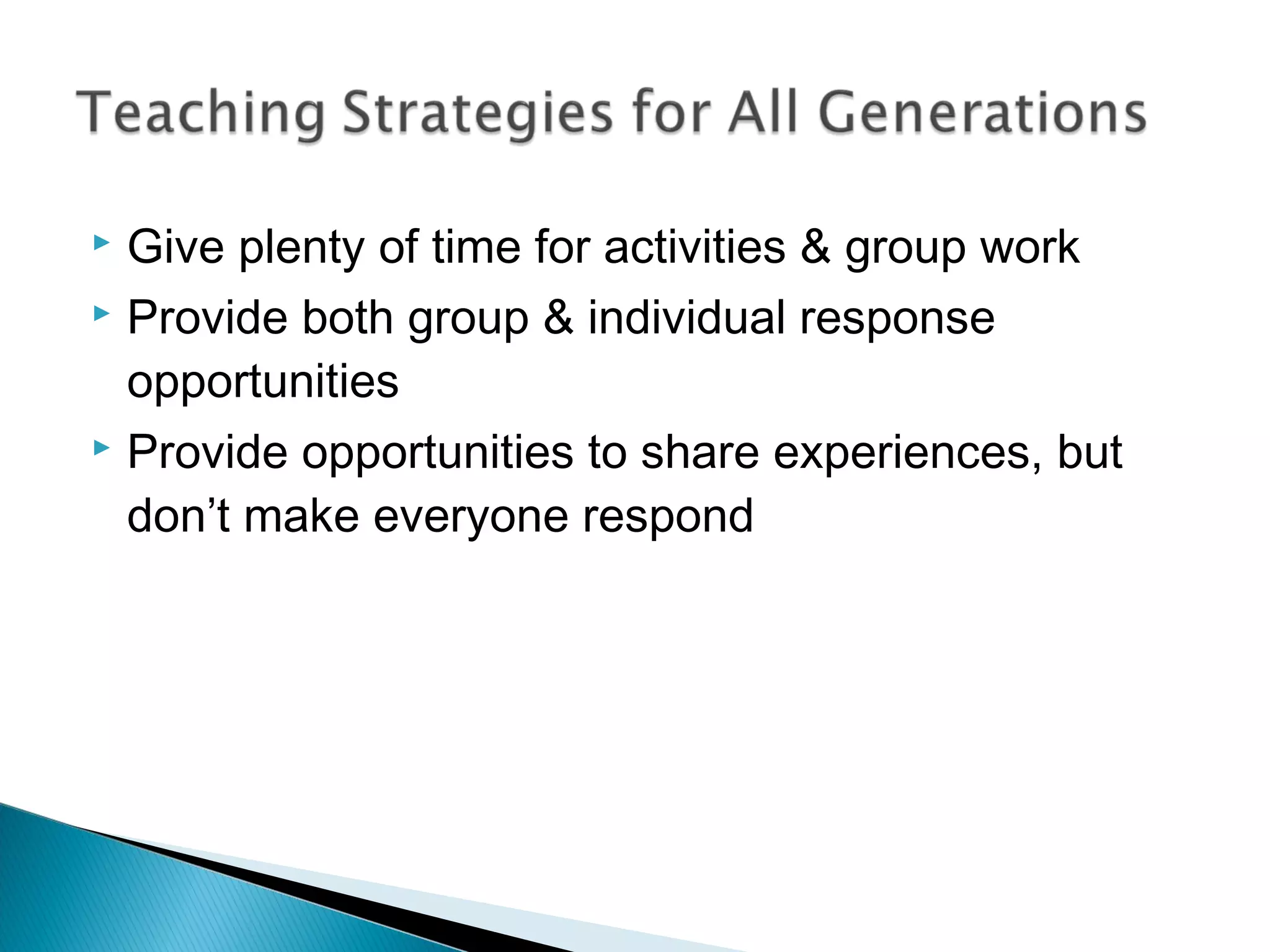 Teaching Financial Literacy: Engagement of Multigenerational Learners | PPT