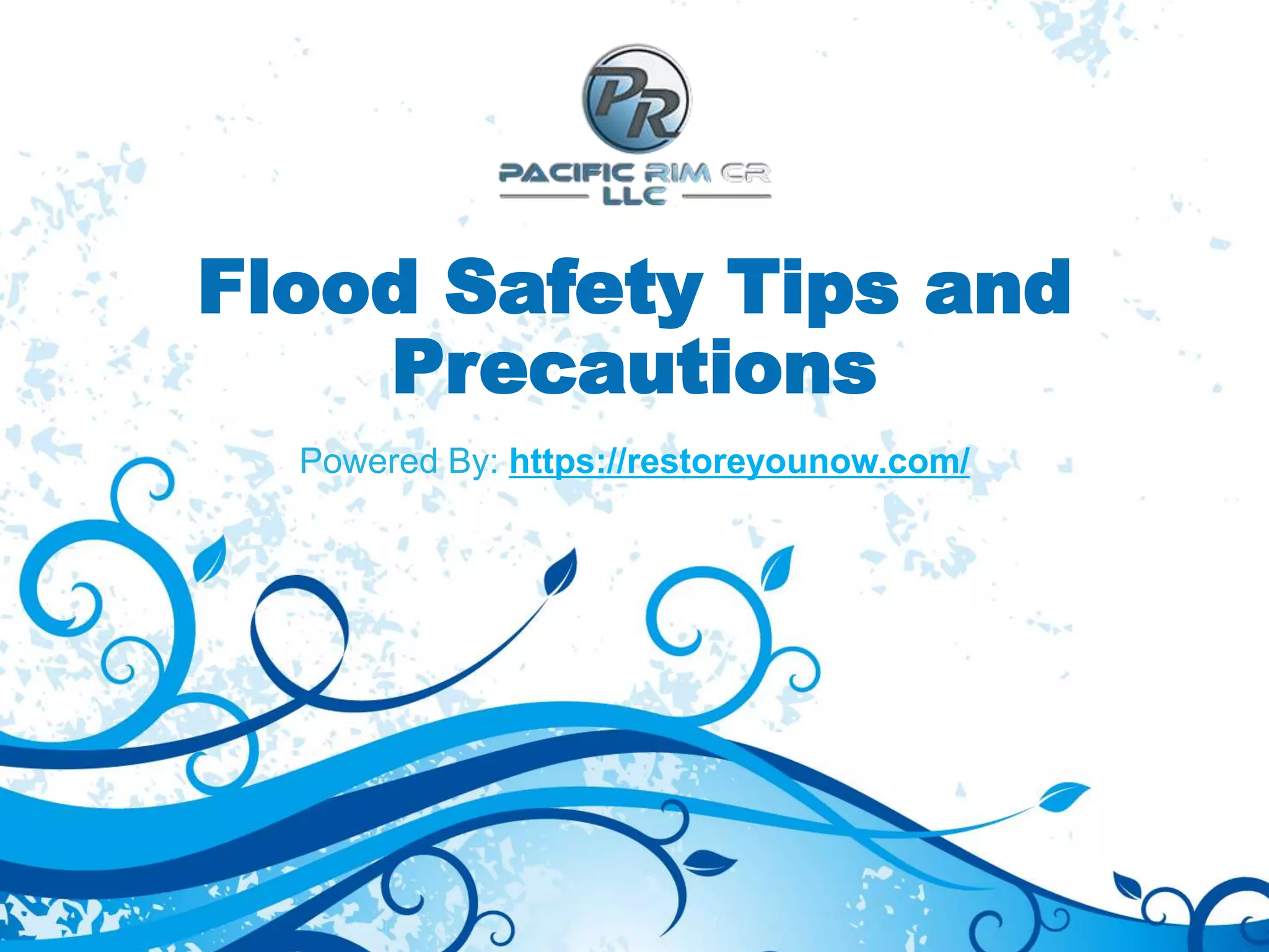 Flood Safety Tips and Precautions | PPTX