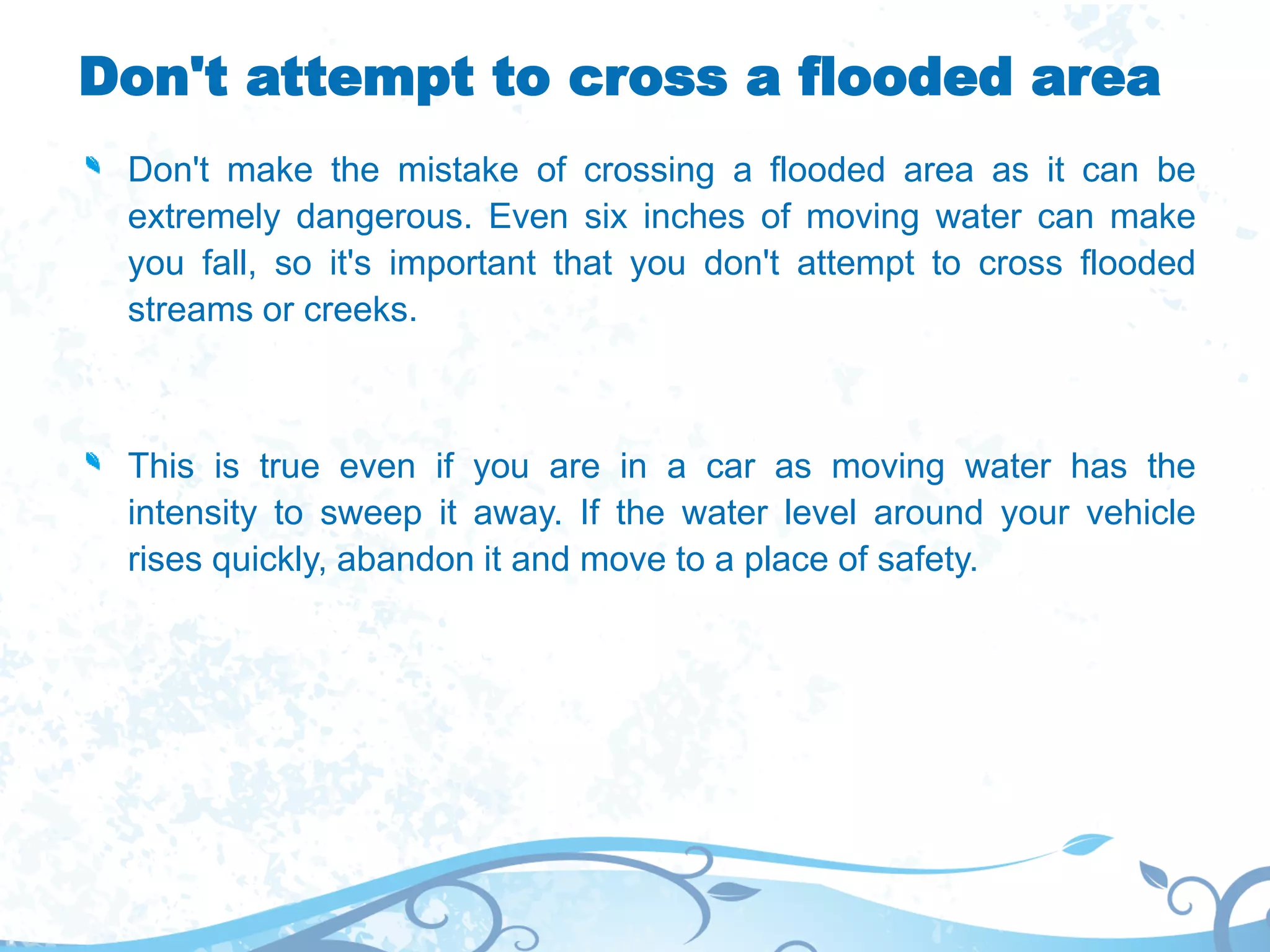 Flood Safety Tips and Precautions | PPTX