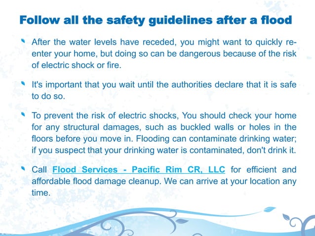 Flood Safety Tips and Precautions | PPTX