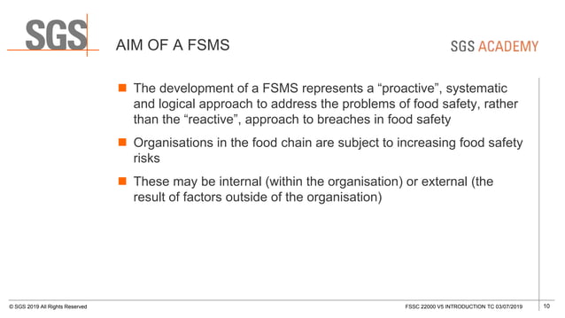 updated FSSC 22000 V5 Introduction TC PPT 03-07-2019.pptx | Food ...