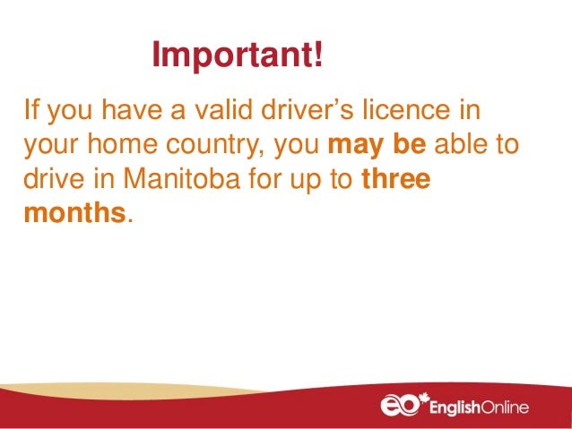 Updated getting a driver's licence in manitoba