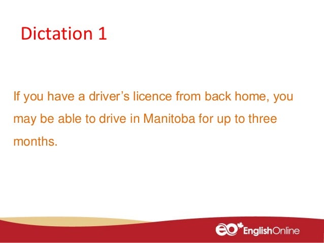 Updated getting a driver's licence in manitoba