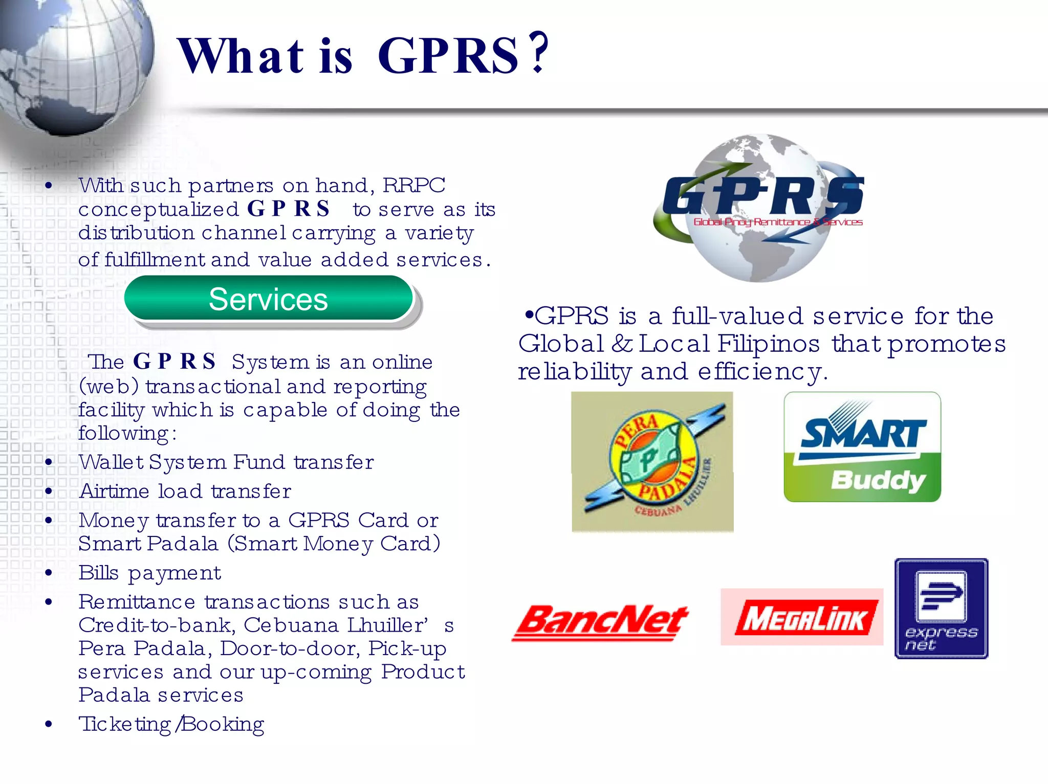 Updated gprs presentation | PPT | Credit Cards | Personal Debt