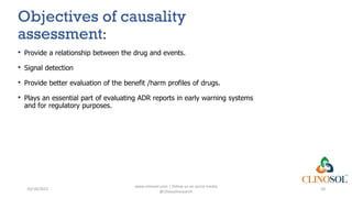Signal Validation and Causality Assessment in Adverse Event Reporting | PPTX