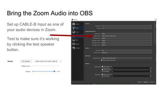 Updated How to connect OBS and Zoom | PPTX