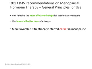 Updated hormone replacement therapy | PPT