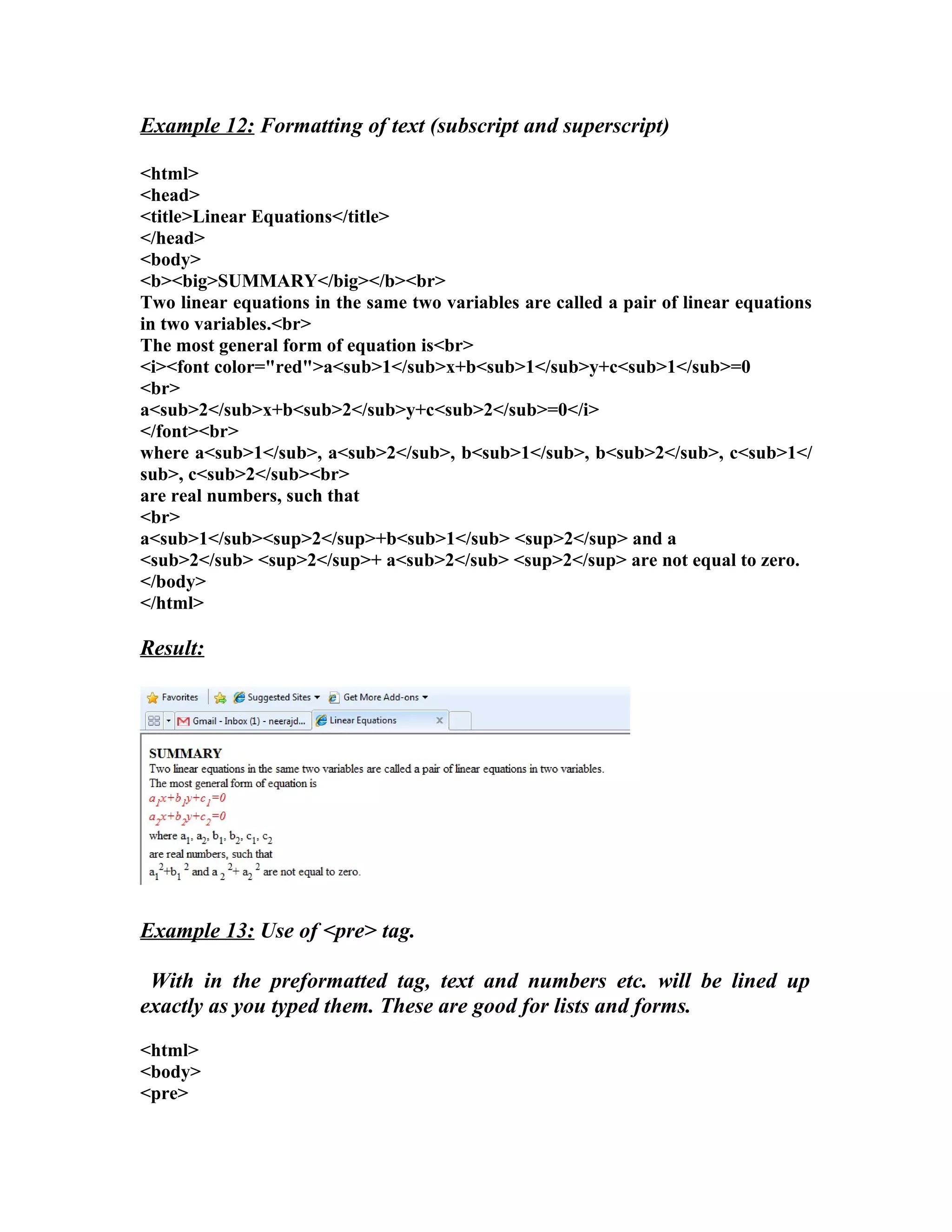 Updated html programs | DOC