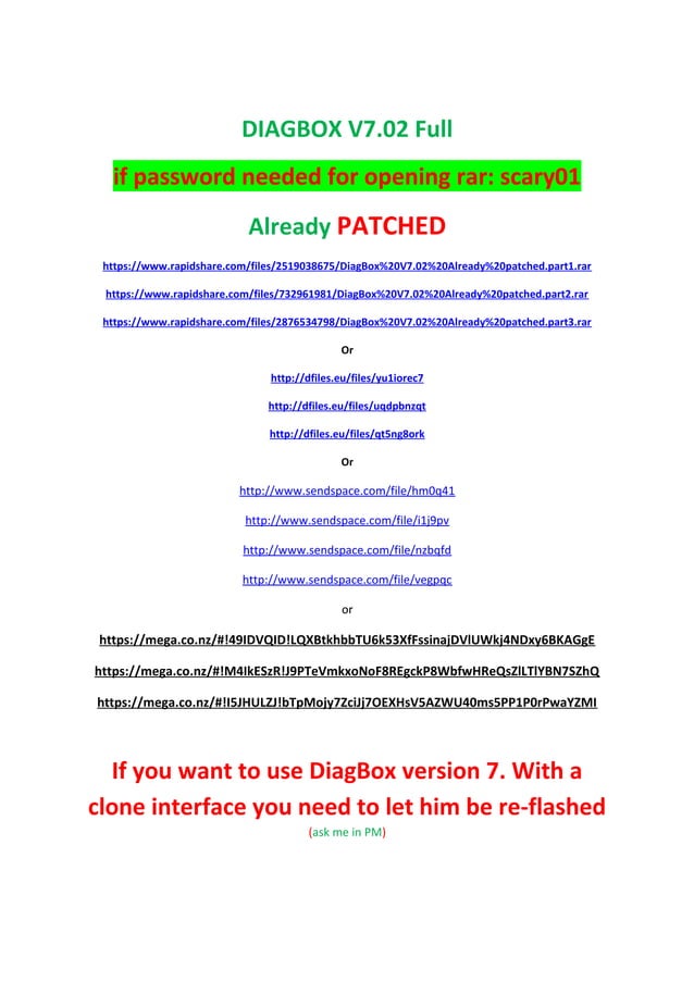 Update Lexia 3 DiagBox 7.61 | PDF