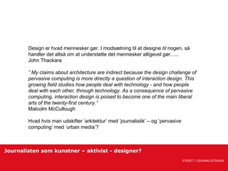 Stedet i journalistikken | PPT