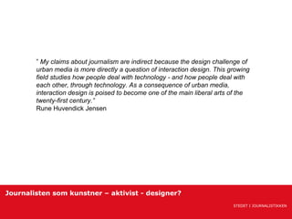 Stedet i journalistikken | PPT