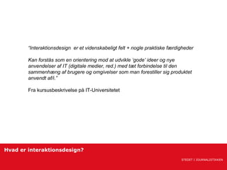 Stedet i journalistikken | PPT