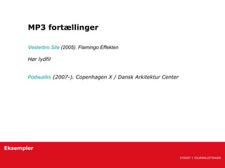 Stedet i journalistikken | PPT