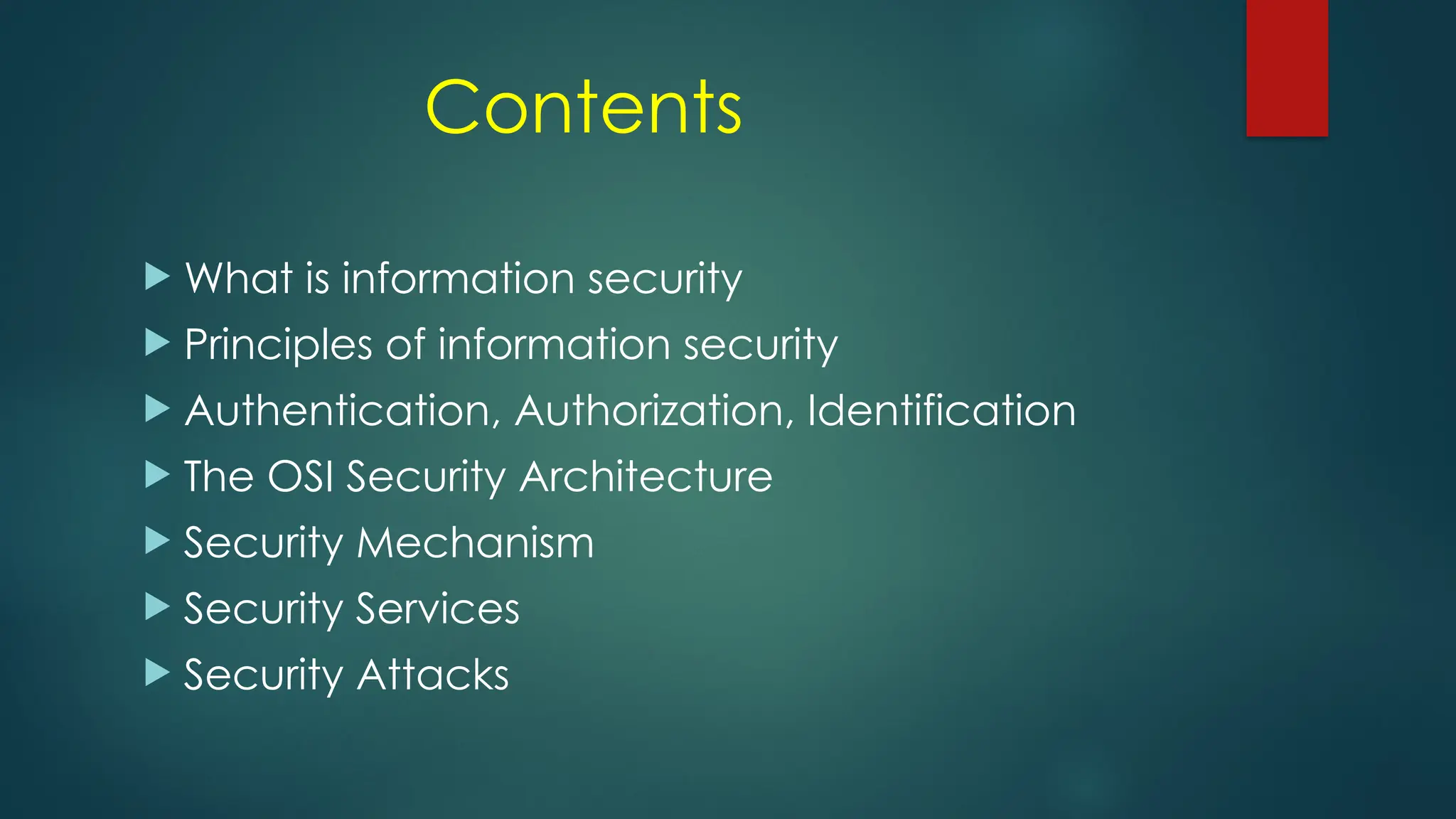 TYPES OF ATTACKS, DOS, DDOS updated information security intro .pptx