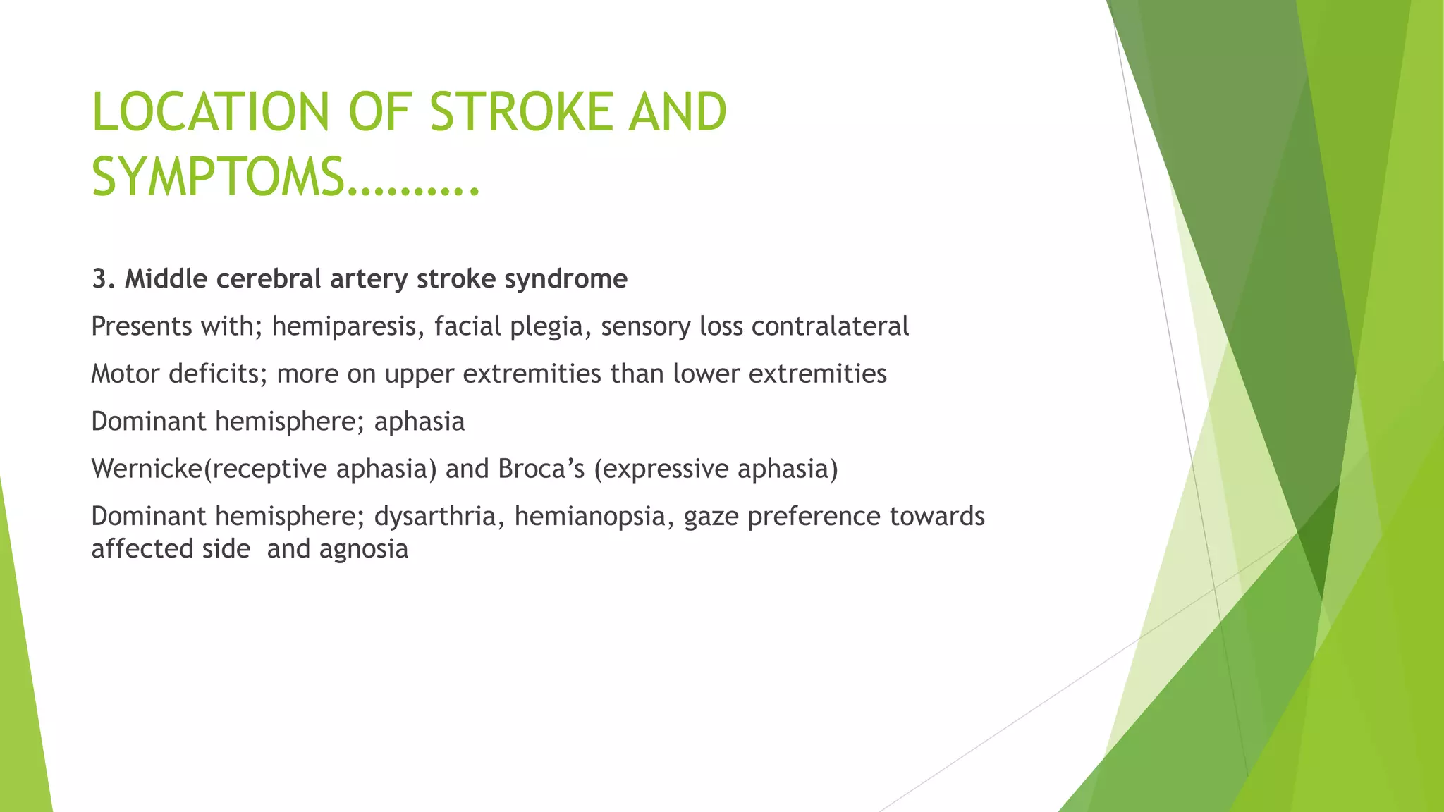 ISCHEMIC STROKE SYNDROMES AND MANAGEMENT.pptx | Brain and Nervous ...