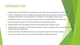ISCHEMIC STROKE SYNDROMES AND MANAGEMENT.pptx | Brain and Nervous ...