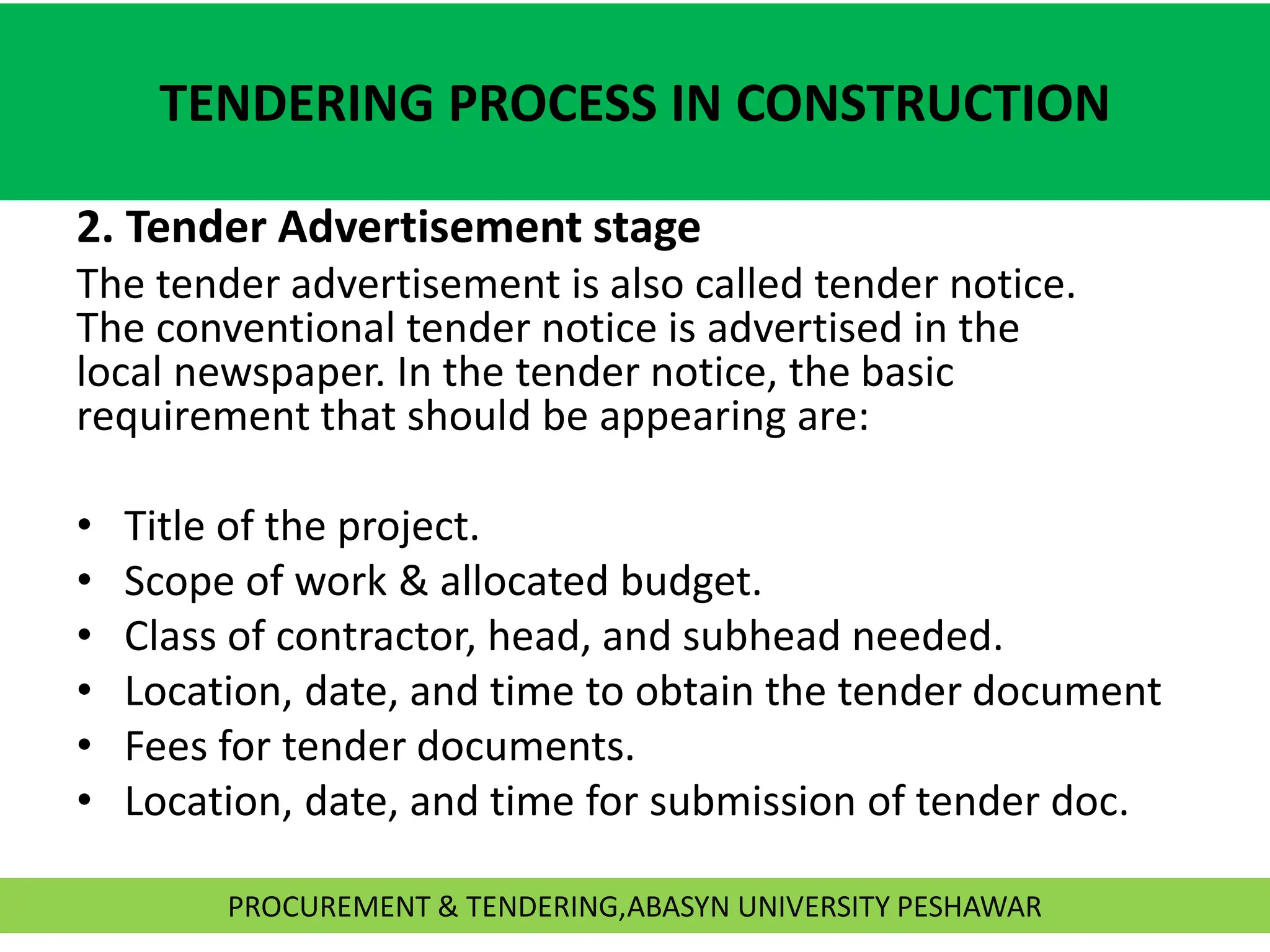 Updated Lecture # 2 Procurement & Tendering.pdf
