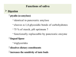 lecture :Physiology of salivary gland secretion | PPSX