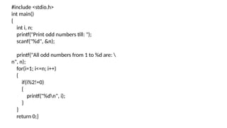 Implemintation of looping programs...... | PPT | Free Download