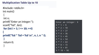 Implemintation of looping programs...... | PPT | Free Download