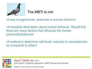 Updated Mbti Zmodel Presentation March 2011 | PPTX