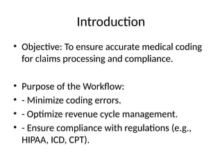 Workflow for medical coding process .pptx